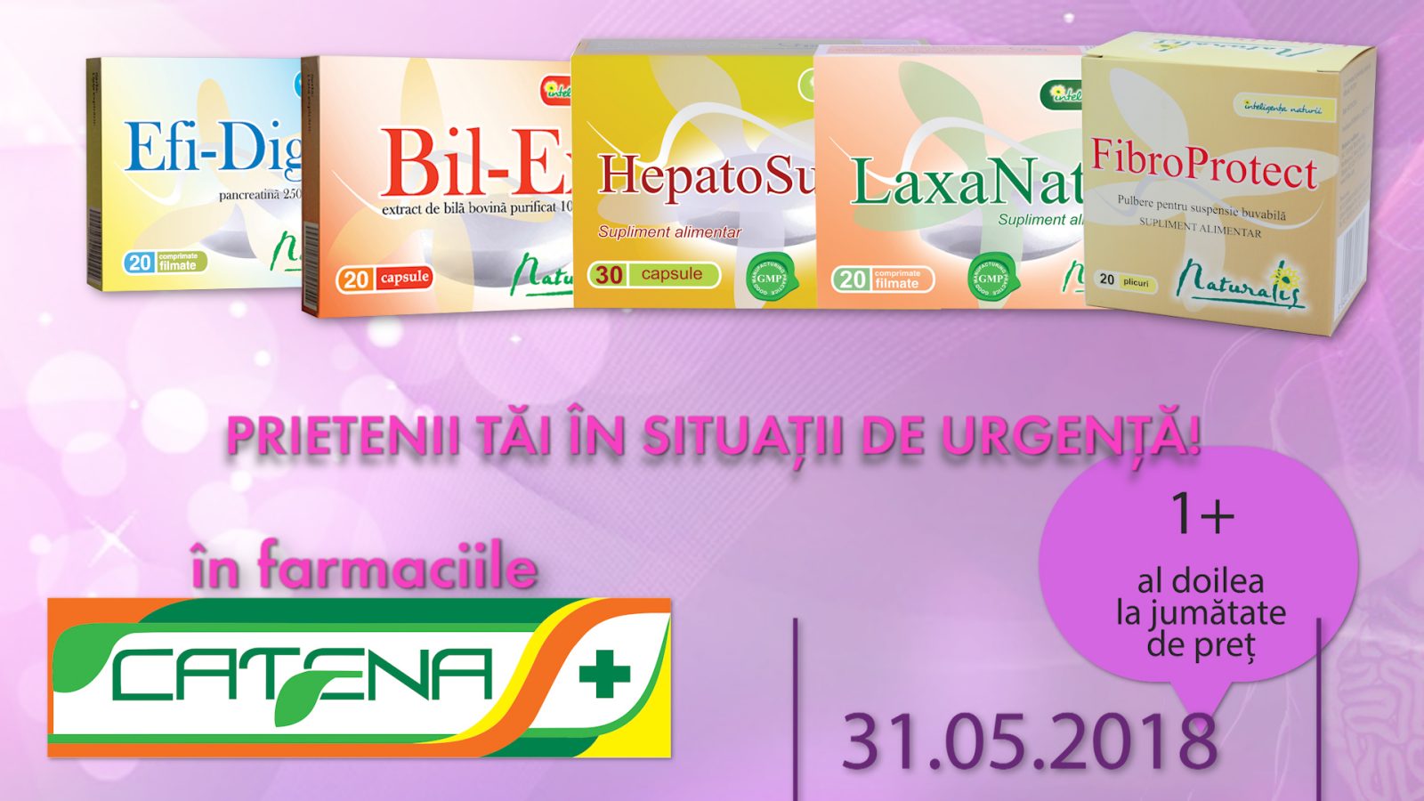 Naturalis: Efi-Digest, Bil-Ex, HepatoSuport, LaxaNatur sau FibroProtect ...