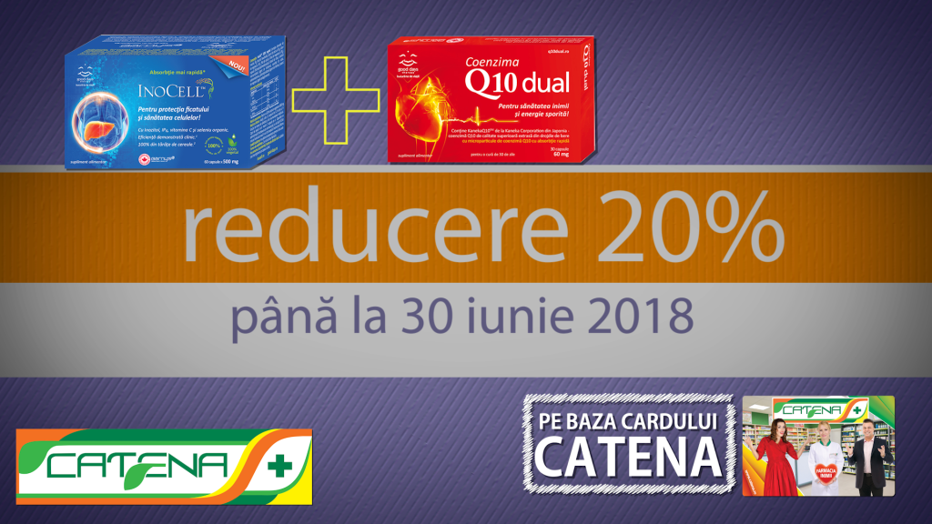 Coenzima Q10 Dual si InoCell, 20% Reducere la Pachetul Activ Plus ...
